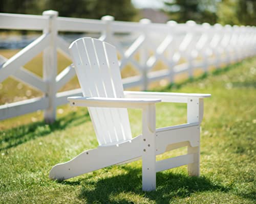 DuroGreen Boca Adirondack Chair, White