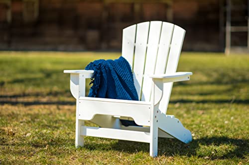 DuroGreen Boca Adirondack Chair, White