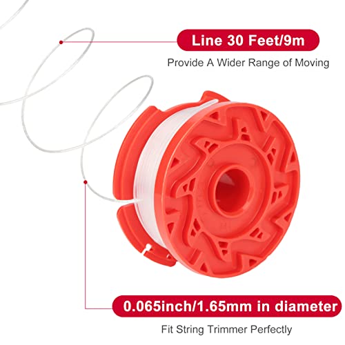 Eyoloty CMZST0653 CMZST065 String Trimmer Line 0.065" 30ft Compatible with Craftsman CMCST900,CMESTA900,CMESTE920,CMZST98020,CMCST915,CMEST913 Series WeedWacker String Trimmers(6 Pack)