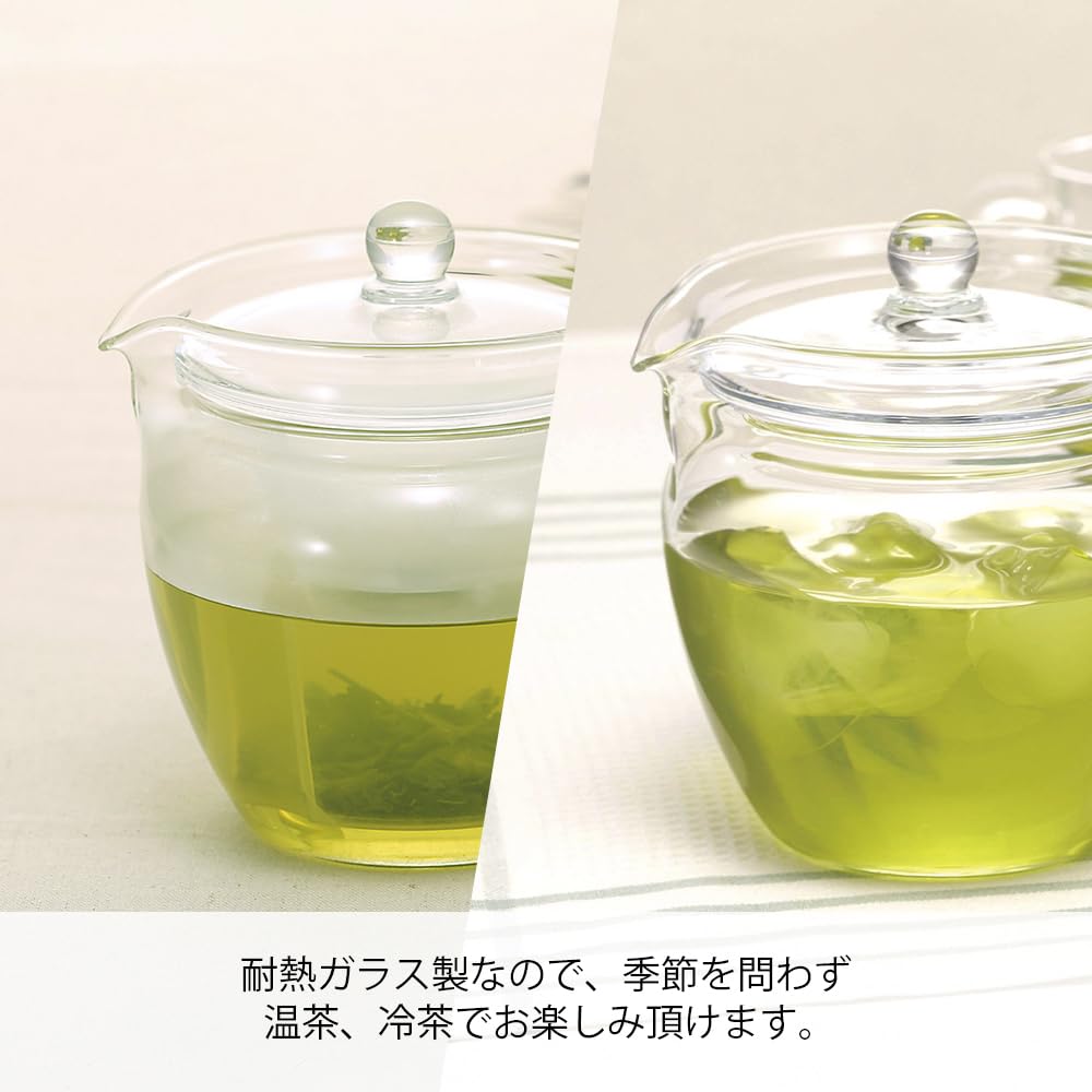 Hario Cha Cha"Natsume" Tea Pot, 360ml, Clear