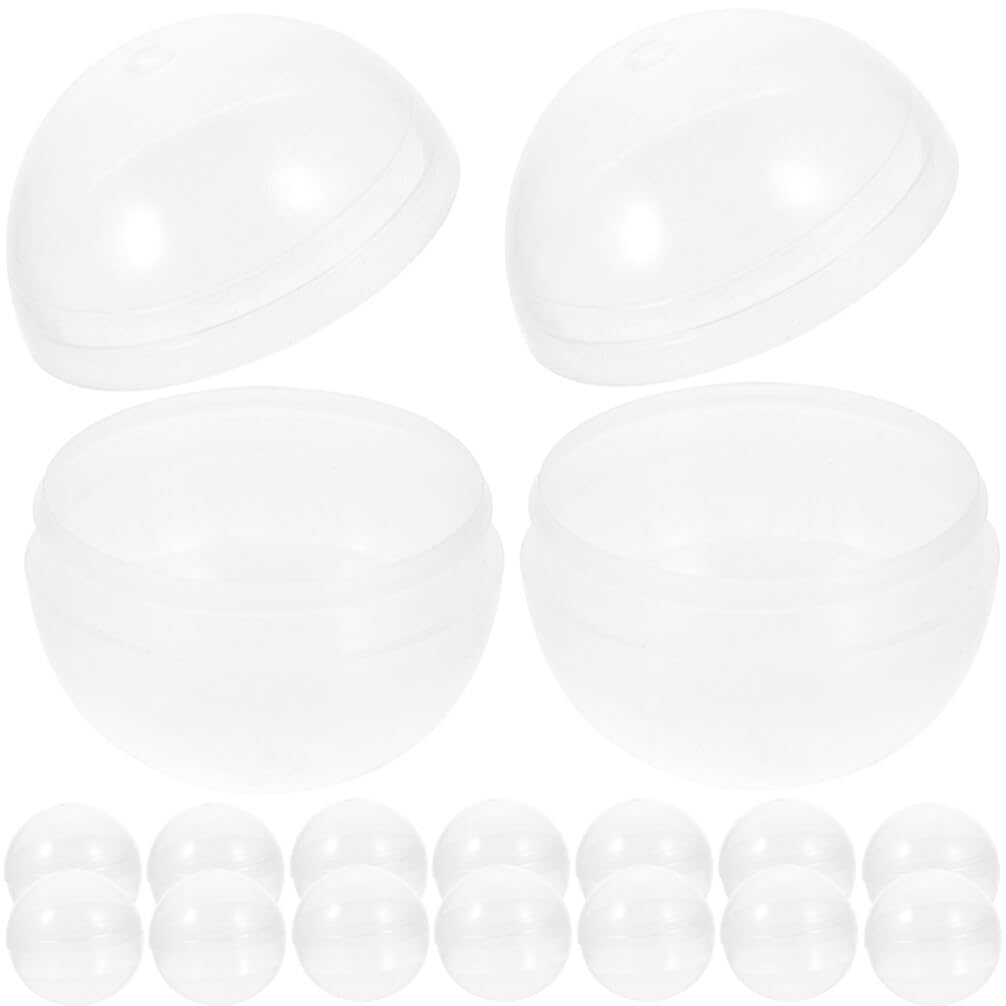OSALADI Vending Machines 20pcs Vending Machine Toy Machine Transparent Shell Shell for Machine Collection Beaded Storage Packaging Display (70mm New Material 20pc) Multipurpose
