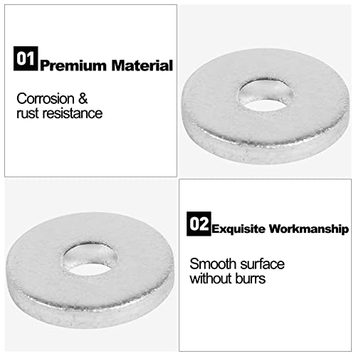 Aluminum Backup POP Rivet Washers for 1/8" Diameter Rivets,Aluminum Back Up Washer, 255 PCS