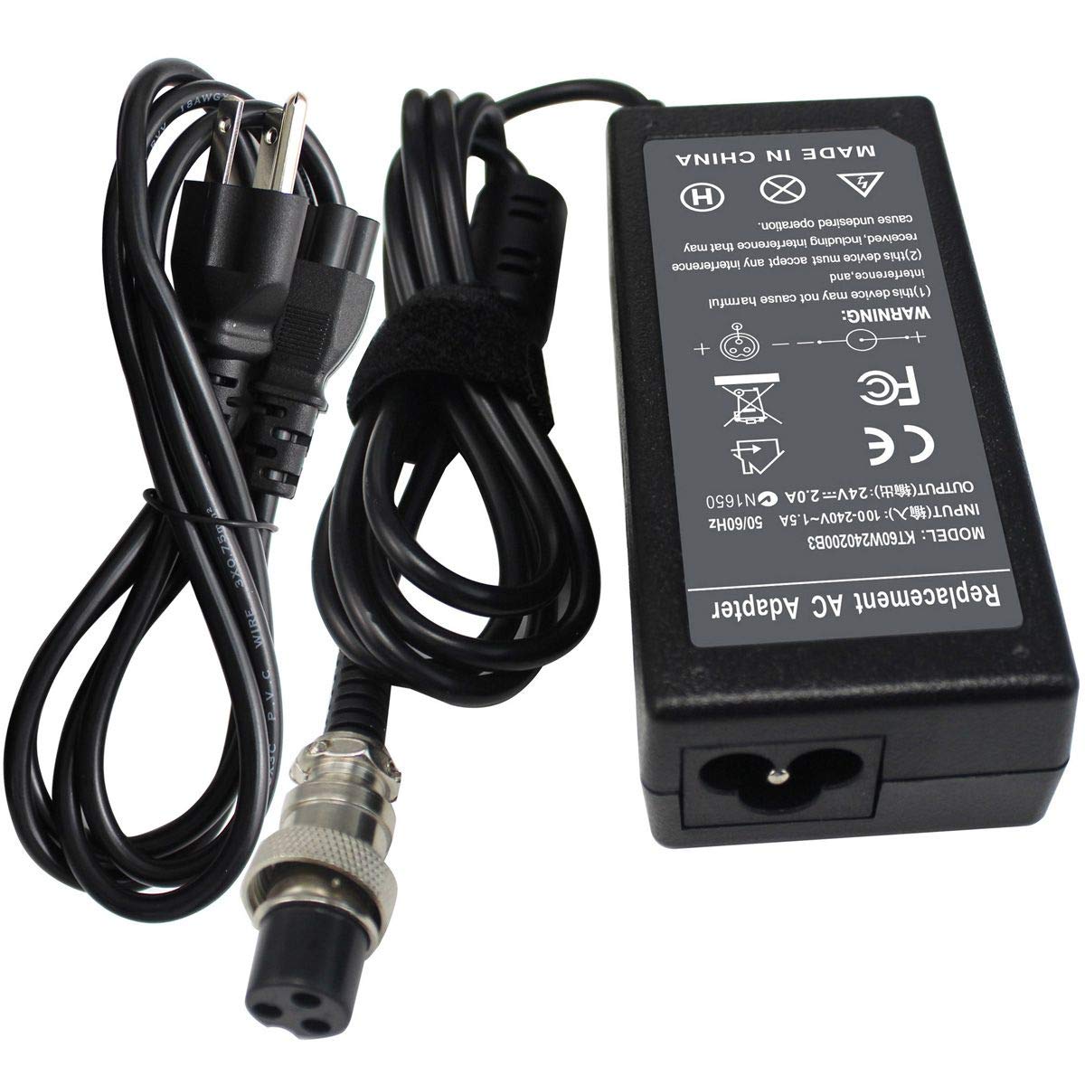24V 2A Adapter Charger for Razor Ground Force Electric Go-Kart