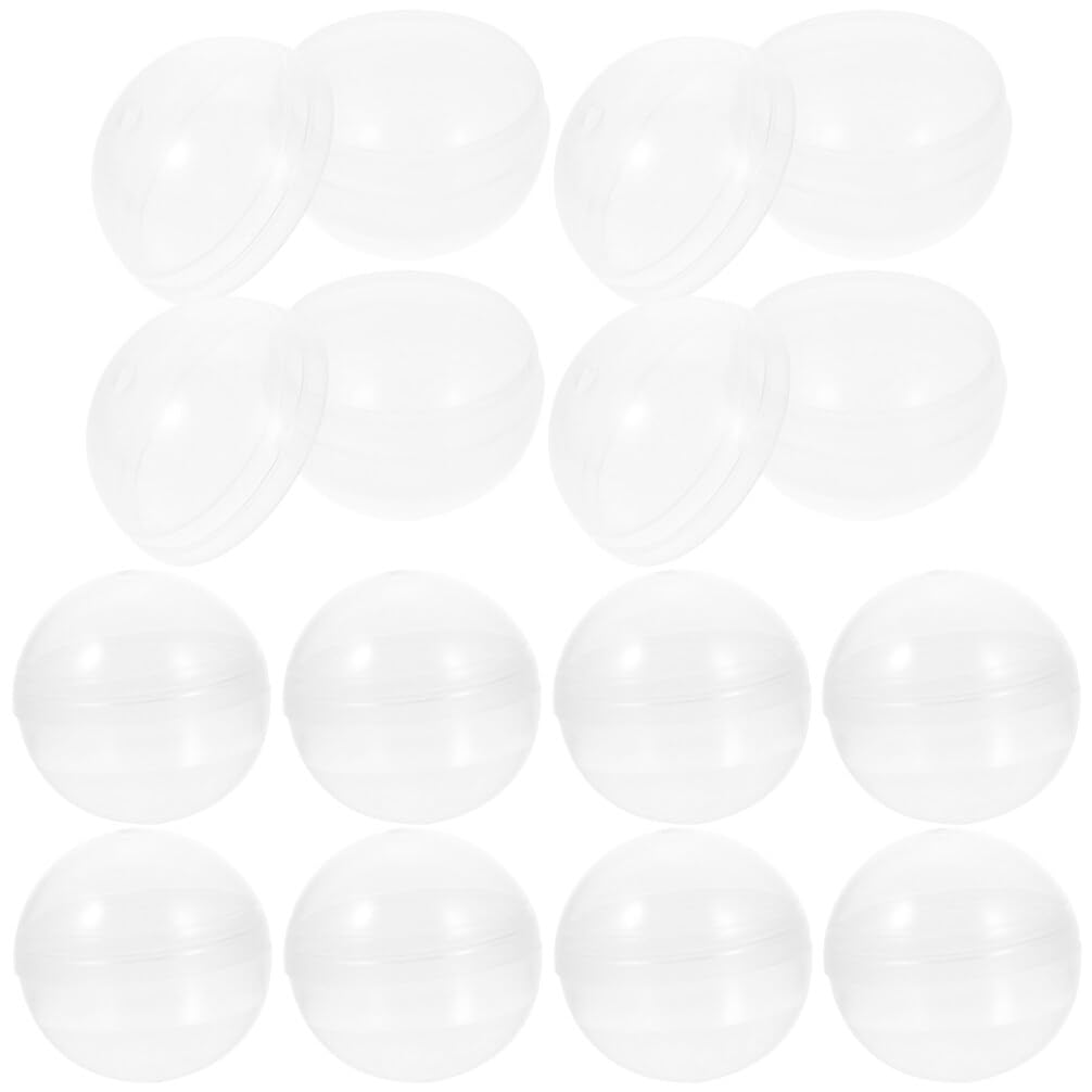 OSALADI Vending Machines 20pcs Vending Machine Toy Machine Transparent Shell Shell for Machine Collection Beaded Storage Packaging Display (70mm New Material 20pc) Multipurpose