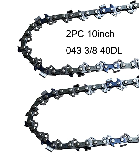 2PC 10" Replacement Saw Chain for RYOBI P547 RY40560 RY40506BTL RY40560-CMB1 RY40560-HDG P546 P546A 10" Pole Saw Chain