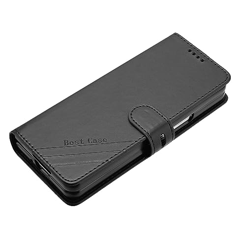 Asdsinfor Samsung Galaxy Z Fold 5 Case,Galaxy Z Fold 5 Wallet Case PU Leather with Credit Cards Holder Shockproof Flip Magnetic Protection Men Women Lady Phone Case for Galaxy Z Fold 5 Black HXPU