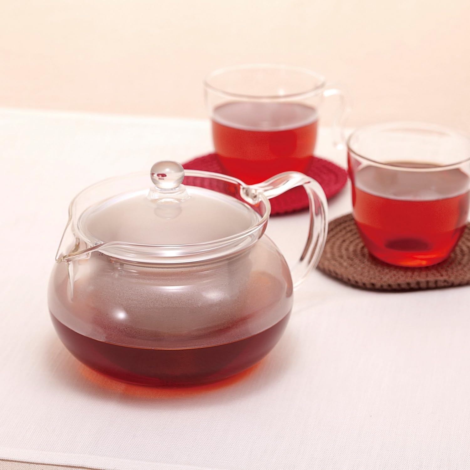 Hario 'ChaCha Kyusu Maru' Teapot Heatproof Glass Teapot 700 mL, Glass