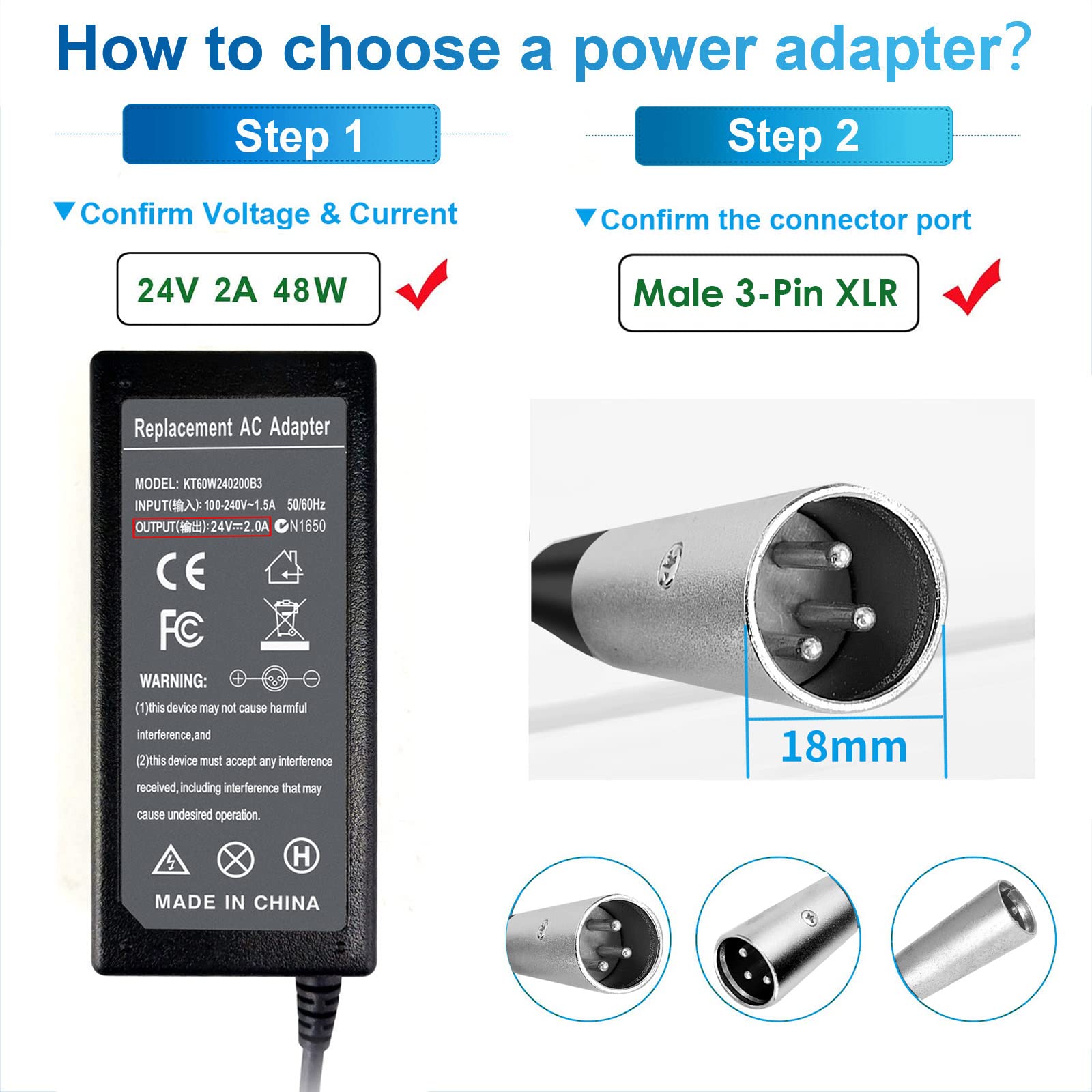 24V 2A Adapter Charger for Go-Go Elite Traveller Plus HD (SC53HD/SC54HD)