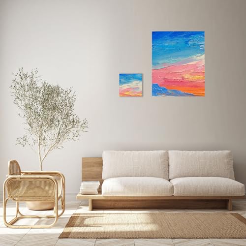 PATIKIL Paint Canvases for Painting, 6 Pack 12x10 Inch Square Wood Frame Stretched Blank Art Canvas Board Panels for Acrylic, Oil, Tempera Painting, White