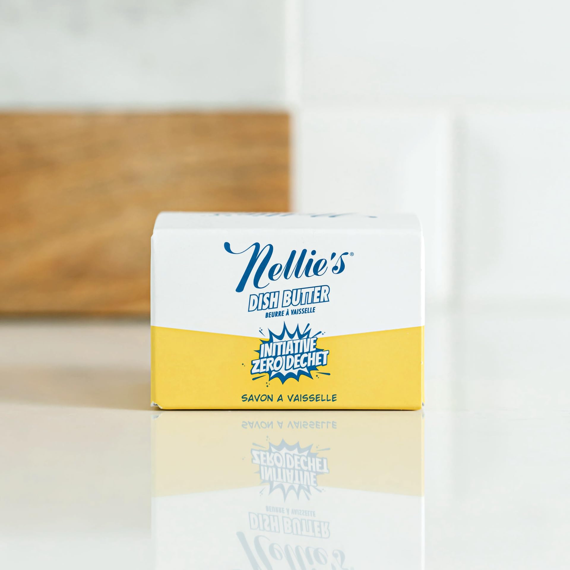 Nellie's Dish Butter Refill - Semi-Solid Zero-Waste Dish Soap Block Alternative - Light Spruce Scent - Easy Refill for Dish Butter Container - (1 Pack)