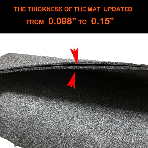 SMART HOME CHEF 36"x60" Under Grill Mat for Outdoor Grill Absorb Liquid Protecting Decks and Patios from Grease Splatter and Other Messes Thickened Gas Grill Mat(0.15" Thickness