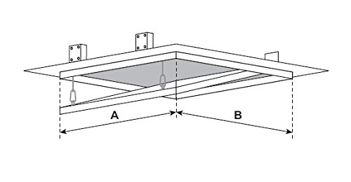 24" x 24" Drywall Inlay Access Panel with Drywall Flange - Detachable