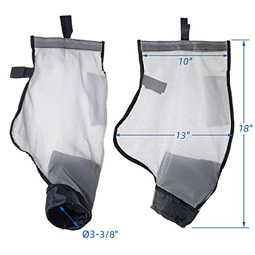 360240 Racer Pool Cleaner Debris Bag Kit/with Hook & Loop Fastener, for Pentair Racer 360228 & Racer LS 360330 Kreepy Krauly Automatic Pool Vacuum Cleaner Replacement Parts (1 Pack)