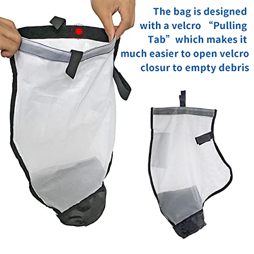 360240 Racer Pool Cleaner Debris Bag Kit/with Hook & Loop Fastener, for Pentair Racer 360228 & Racer LS 360330 Kreepy Krauly Automatic Pool Vacuum Cleaner Replacement Parts (1 Pack)