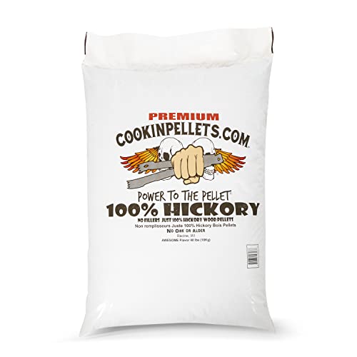 CookinPellets 40 Lb Perfect Mix Hickory, Cherry, Hard Maple, Apple Wood Pellets Bundle with CookinPellets Premium Hickory Grill Smoker Smoking Wood Pellets, 40 Pound Bag