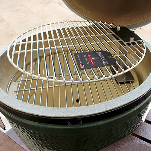 SMOKEWARE Stacker & Grill Grate Combo (Top Grate and Stacker Only) β Compatible with Large Big Green Eggs, Stainless Steel Grill Accessories β¦