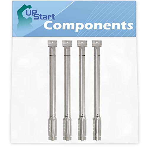 UpStart Components 4-Pack BBQ Gas Grill Tube Burner Replacement Parts for Front Avenue 463269806 - Compatible Barbeque Stainless Steel Pipe Burners