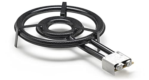 Flames VLC Professional 2 Ring Paella Gas Burner - Outdoor - T-460 with long adjustable legs by Castevia Imports