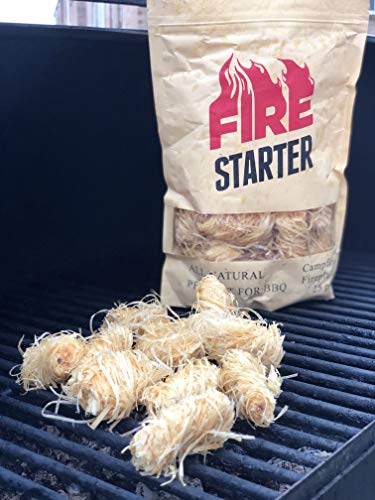 GTS Fire Starter for Charcoal and Firewood, Super Fast Lighting, Perfect for BBQ, Campfire and Fireplace, All Natural, Long 8-10min Burn, Waterproof and Sealed Pack, 25 pcs
