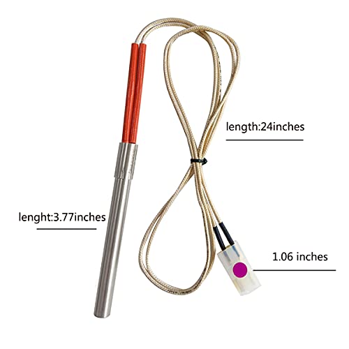 Replacement Hot Rod Ignitor Kit for Traeger Wood Pellet Grills,with 2 Sets of Hot Rod Igniter, 2 Fuses…