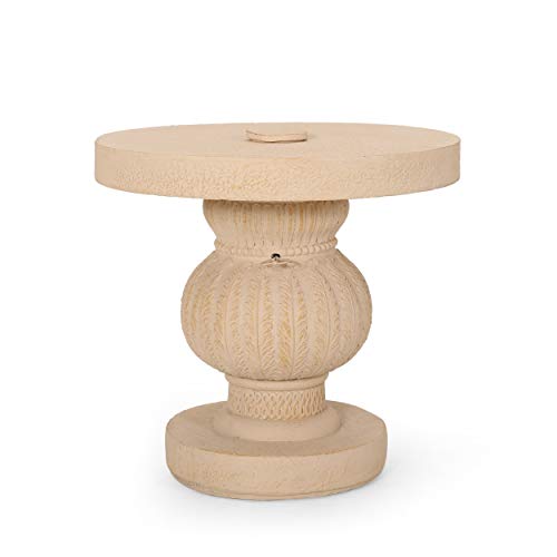 Christopher Knight Home Umbrella Side Table, Beige