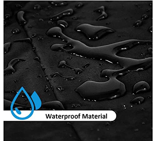 AMSAMOTION BBQ Cover Waterproof, Windproof, Anti-UV, Heavy Duty Rip Proof Kettle Oxford Fabric Grill Barbecue Cover, Round 71vmx 68cm…