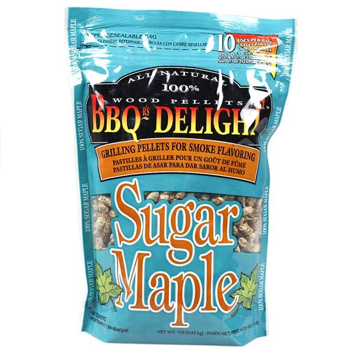 BBQr's Delight 3 Pack Orange Cherry and Sugar Maple Wood Pellets 3 x 1lb Bags