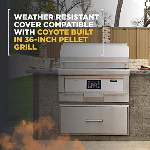 Coyote Grill Cover, Compatible with Coyote 36β Pellet Grills - CCVR36P-BI