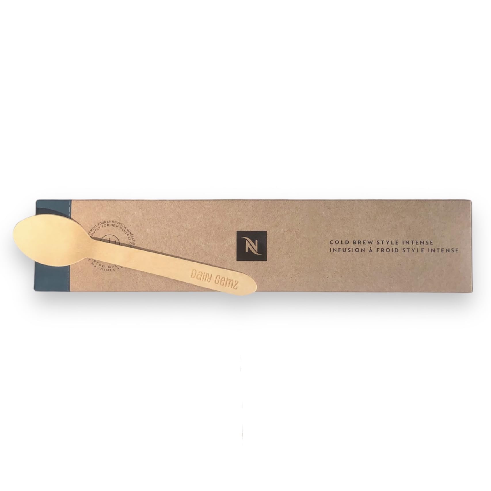 Daily Gemz - Nespresso Cold Brew Pods, Intense - 1 Pack of 7 XL Nespresso Iced Coffee Pods, Exclusively for Vertuo Creatista, Next & Pop Machines - Bundled with Daily Gemz Coffee Spoon