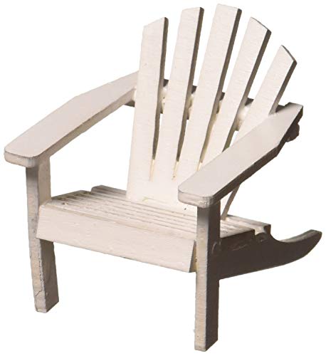 Timeless Minis JCD9190-564 Mini Adirondack Wood Chair White