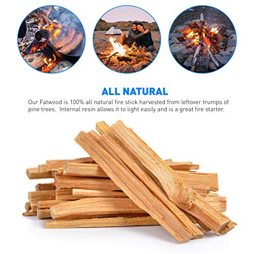 EasyGoProducts EGP-STIX-007 Eco-Stix Fatwood Fire Starter Kindling Firewood Sticks β Bulk Packaged Firestarters β 100% All Natural Resin Ocote 5LB, 5 Lbs