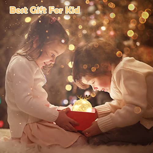 Children's Night Light Projector Festival Atmosphere Light, 3 Color Timed Remote Control Star Sky Projector,with 6 Sets of Different Theme Patterns (Birthday, Valentine's Day, Christmas, etc)