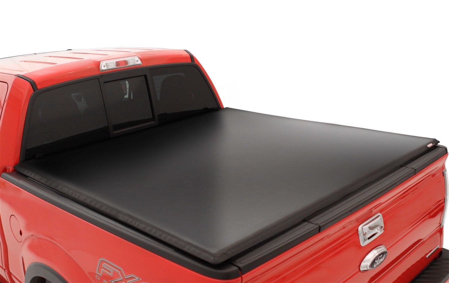 Lund Genesis Tri-Fold Soft Folding Truck Bed Tonneau Cover | 95073 | Fits 2009 - 2014 Ford F-150 6' 7" Bed (78.8")