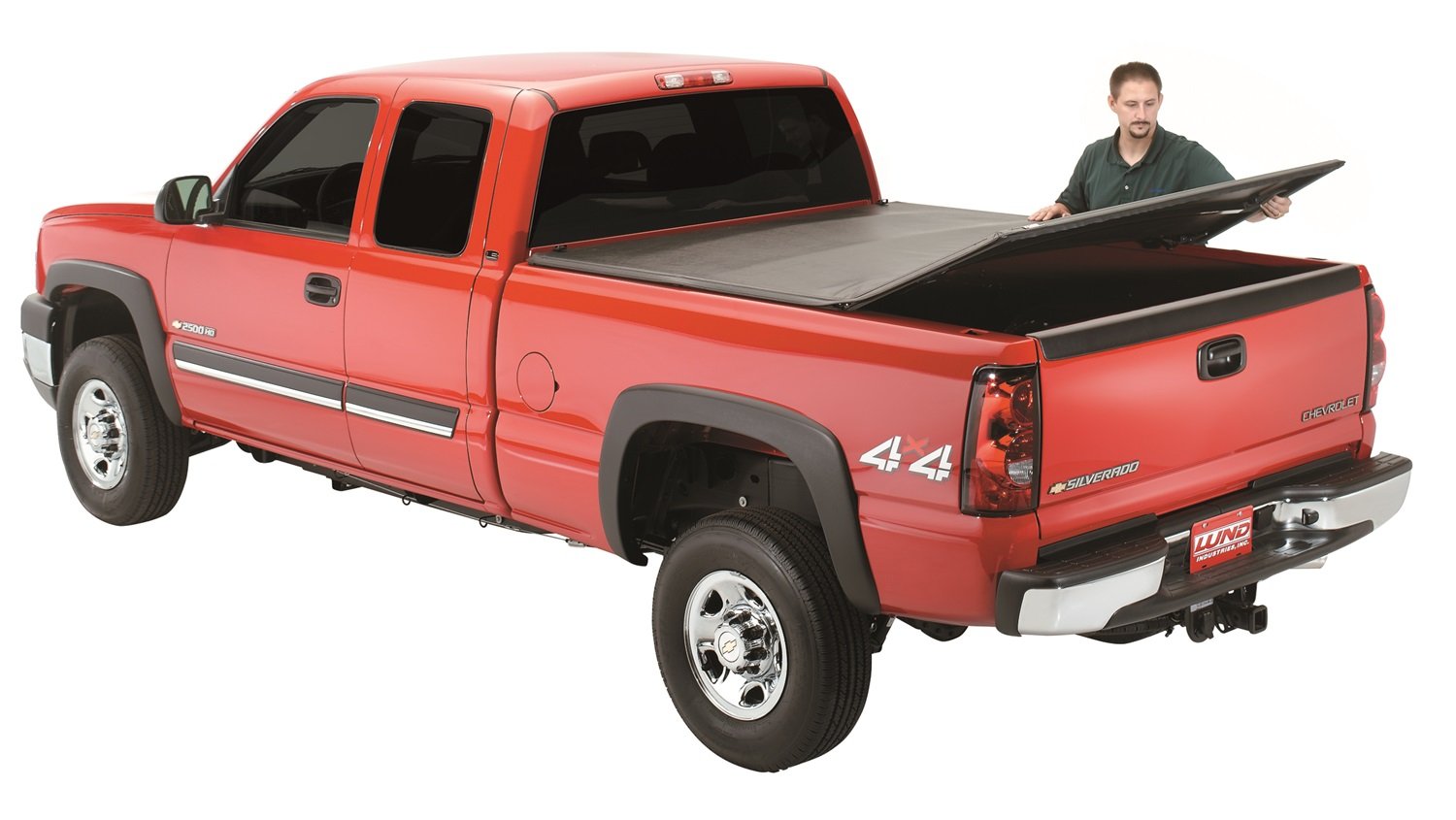 Lund Genesis Tri-Fold Soft Folding Truck Bed Tonneau Cover | 95073 | Fits 2009 - 2014 Ford F-150 6' 7" Bed (78.8")