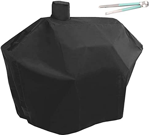 Heavy Duty Grill Cover Fit Dyna-Glo DGN486DNC-D DGN486SNC-D, DGN576DNC-D DGN576SNC-D Premium Large Charcoal Grill Cover, Black