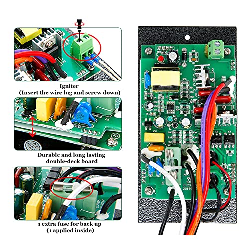 Replacement Parts for Traeger Temperature Control Panel Digital Kit for Traeger Pro 20/22/34 Bac365 Pro Series Wood Pellet Smoker Grills Controller, Including Sensor and Meat Probe 2pc