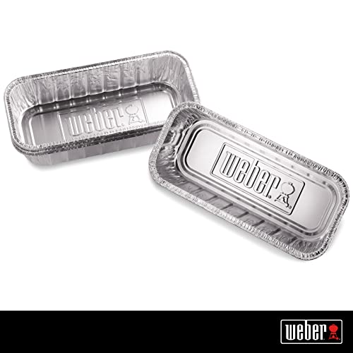 Weber Drip Pans 10 Pack, Fits SmokeFire and Summit, Silver