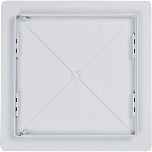 Wallo® 10 X 10-Inch Plastic Access Door, Reinforced Hinged Access Panel for Drywall Walls and Ceilings. Perfect for Providing Service Area for Plumbing/Wiring Applications and Electrical Access Panel
