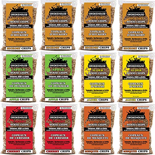 Smokehouse Products Assorted Flavor Chips, 12-Pack, Multi Color, One Size (9791-000-0000)