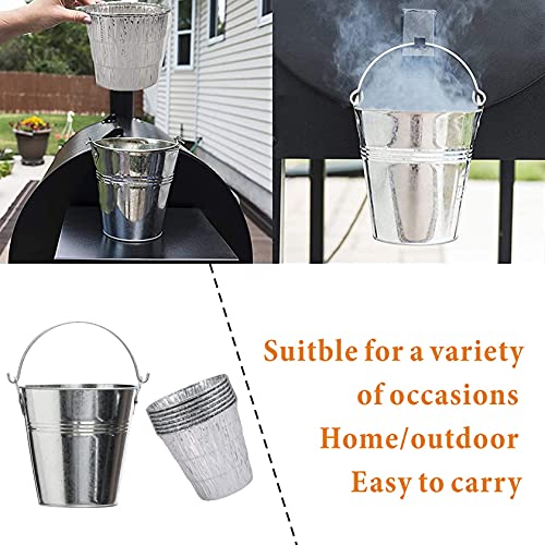 Aimuchen Drip Grease Bucket and 16-Pack Disposable Foil Liners Kits Replacement Parts HDW152 BAC407z,Compatible with Traeger Smoker Grills/Green Mountain Grill & Smokers BBQ Accessories