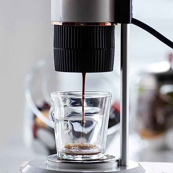 CYETUS Portable Espresso Machine 19 Bar, 3s Instant Heating, Compatible with Nespresso Capsules Ground Coffee Tea, Mini Electric Coffee Maker For Travel Home Camping, White
