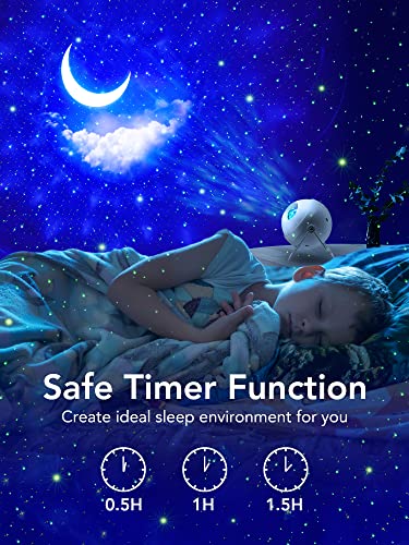 One Fire Galaxy Projector Starlight Projector Moon Projector, 48 Light Modes+Rotating Star Projector Galaxy Light Projector for Bedroom, Bluetooth Starry Night Light Projector,Charisma Gifts for Kids