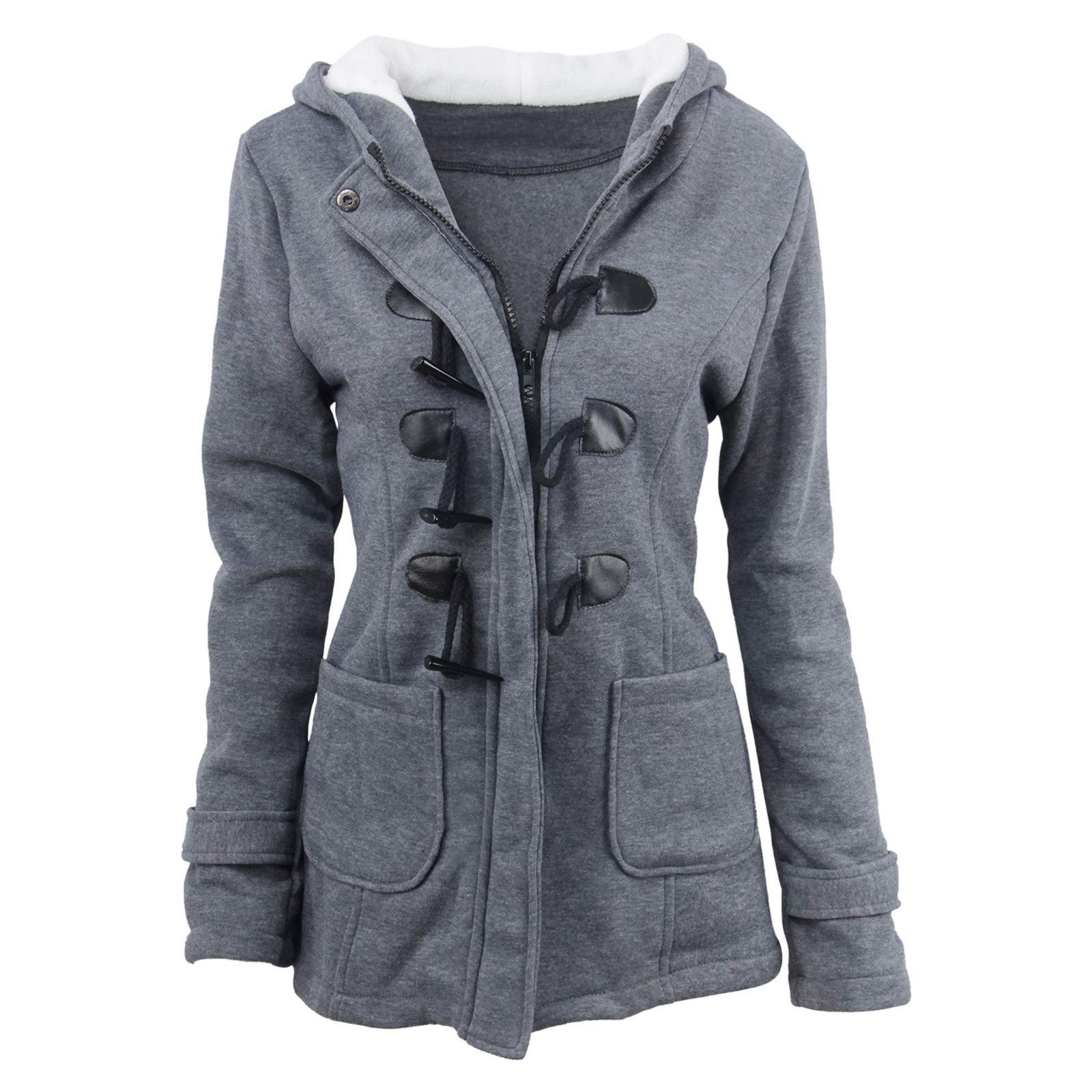 Ropa De Invierno para Mujer Womens Winter Coats Warm Sherpa Lined Parkas Jacket Thickened Windproof Outerwear with Fur Hood Plus Size Puffer Down Womens Waterproof Jacket