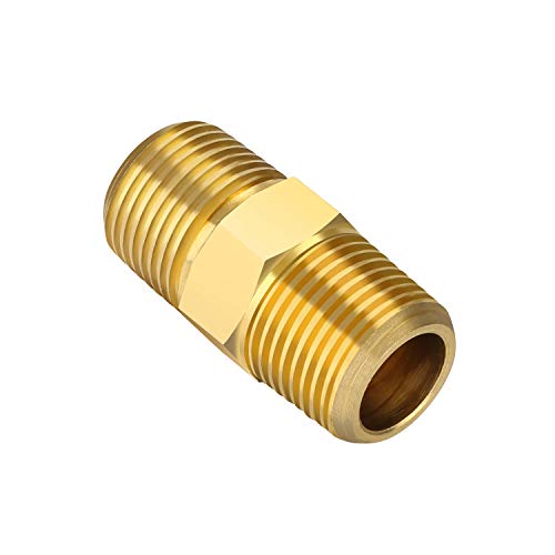 WADEO 3/8 Inch Natural Gas Quick Connect Fittings, LP Gas Propane Hose Quick Disconnect Kit, 3/8'' Male NPT Thread x 3/8'' Female NPT Thread