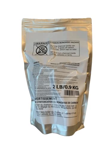 IPPINKA Kishu Pro Grade Japanese Binchotan BBQ Charcoal, 2lb of Charcoal