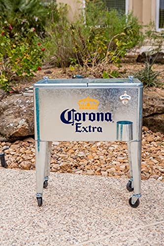 Corona Leigh Country MC 47900 Galvanized Steel 60 Qt. Rolling Cooler