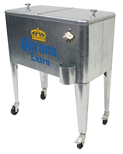 Corona Leigh Country MC 47900 Galvanized Steel 60 Qt. Rolling Cooler