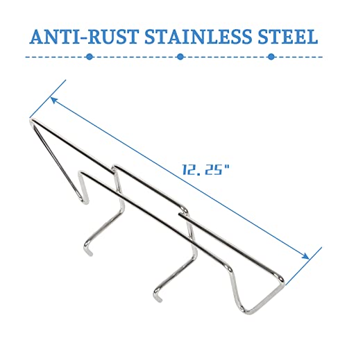 OLIGAI Stainless Steel Charcoal Rails for Weber Charcoal Grill,Indirect BBQ Grilling Accessories for 18/22/26 Inch Weber,Replacement for 7402 Charcoal Rails(Set of 2)