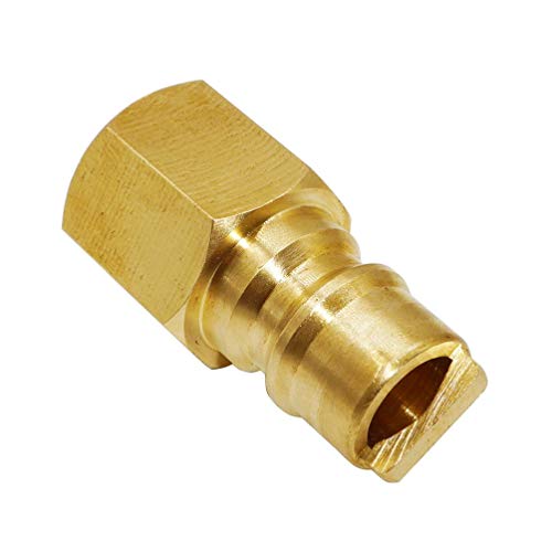 DOZYANT 3/8 Inch Natural Gas Quick Connect Fittings,LP Gas Propane Hose Quick Disconnect Kit, 100% Solid Brass