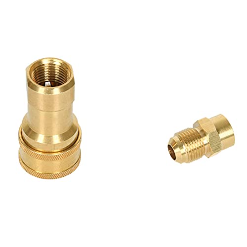 GasSaf 10 Feet 1/2" ID Natural Gas and Propane Gas Quick Connect Hose Kit -Quick Disconnect Gas Connect with 1/2 Female Pipe Thread X 1/2 Female Swivel Flare-CSA Certified